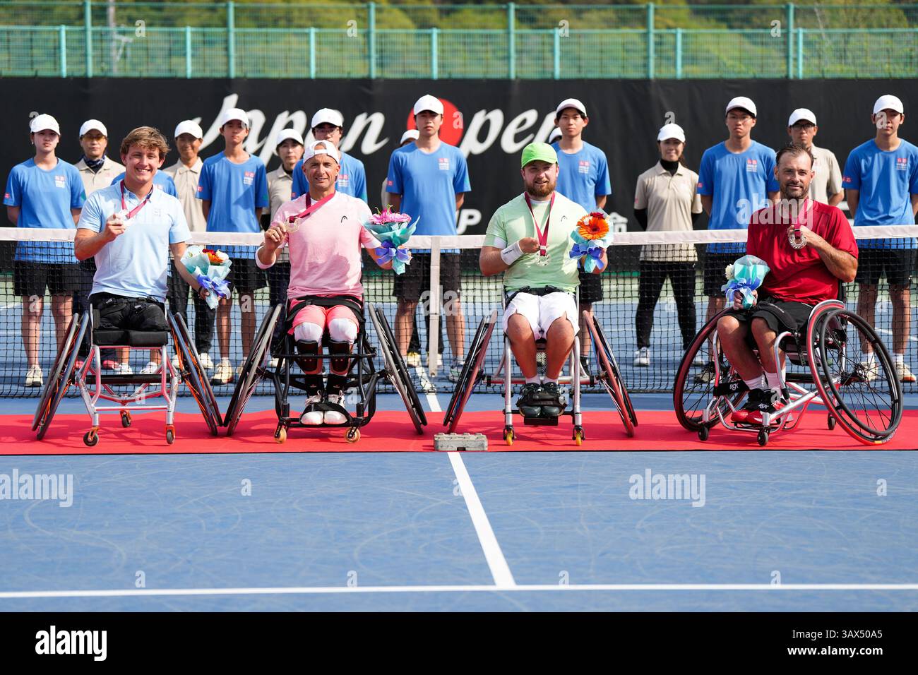 (L-R) Niels Vink (NED), Guy Sasson (ISR), Sam Schroder (NED), David ...