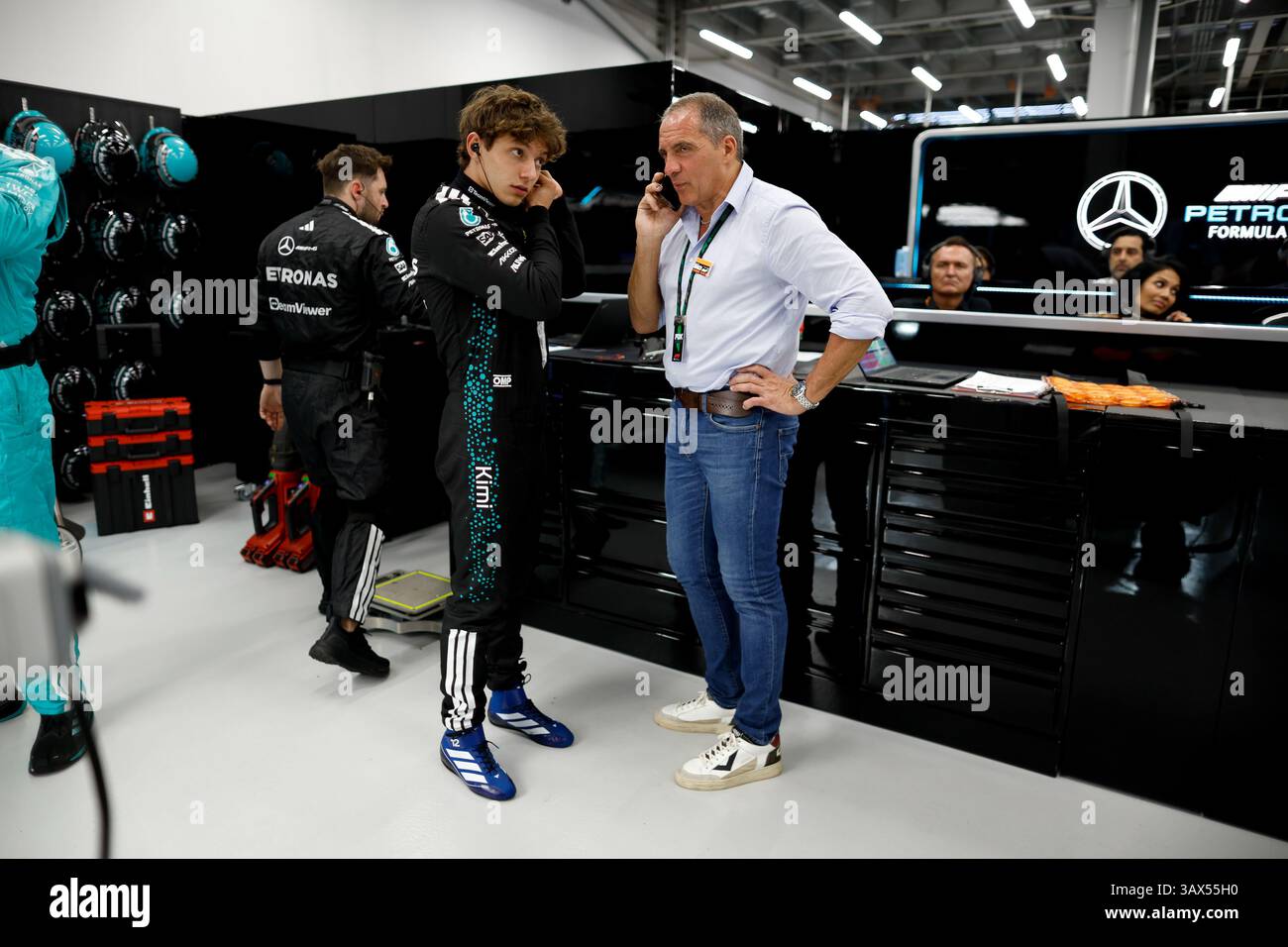 Marco Antonelli, father of KIMI ANTONELLI Andrea (ita), Mercedes AMG F1 ...