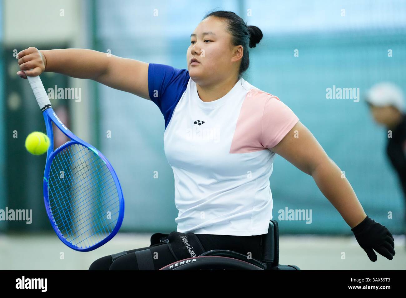 Xiaohui Li (CHN), April 20, 2025 - Wheelchair Tennis : Women's Singles Final match at Iizuka ...