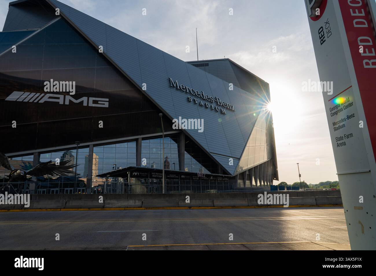 Atlanta, USA, 19th April,2025: Mercedes-Benz Stadium in Atlanta state ...