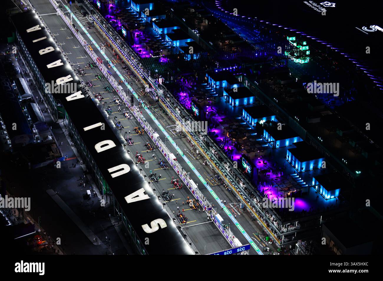 starting grid illustration, night during the Formula 1 STC Saudi ...