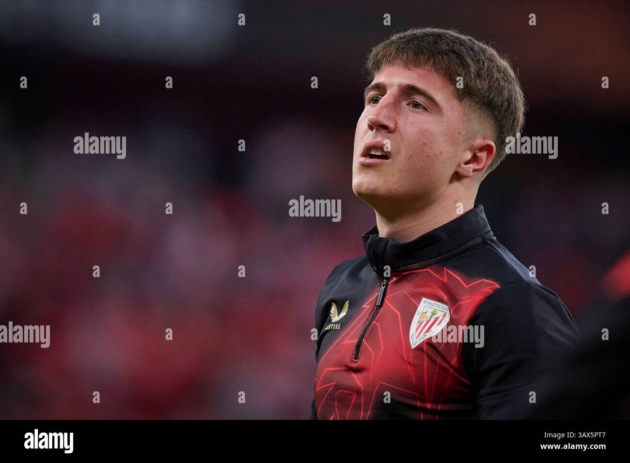 Bilbao, Spain. 17th Apr, 2025. Athletic Club's Mikel Jauregizar during ...