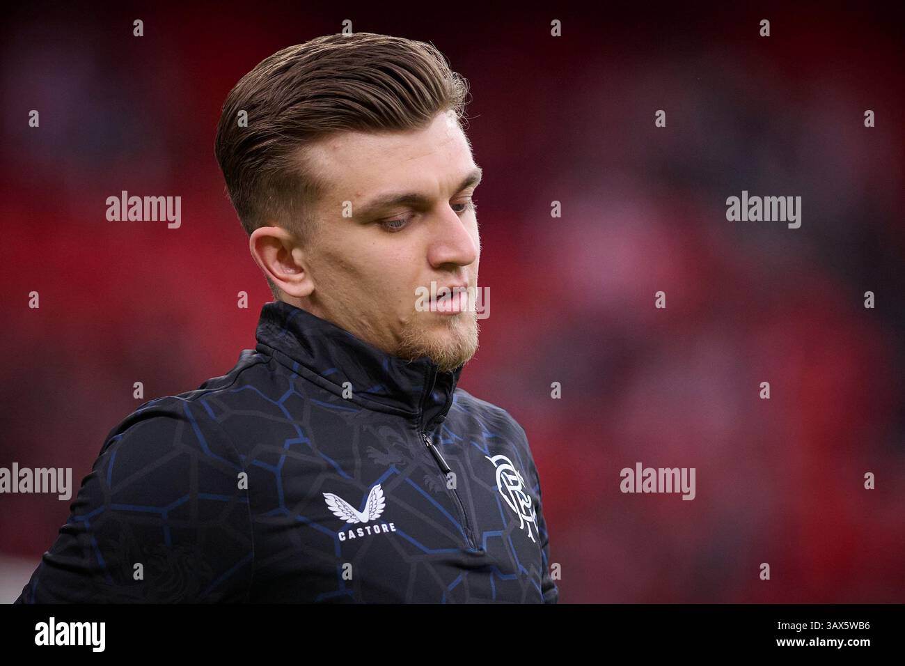Bilbao, Spain. 17th Apr, 2025. Rangers FC's Ridvan Yilmaz during UEFA ...