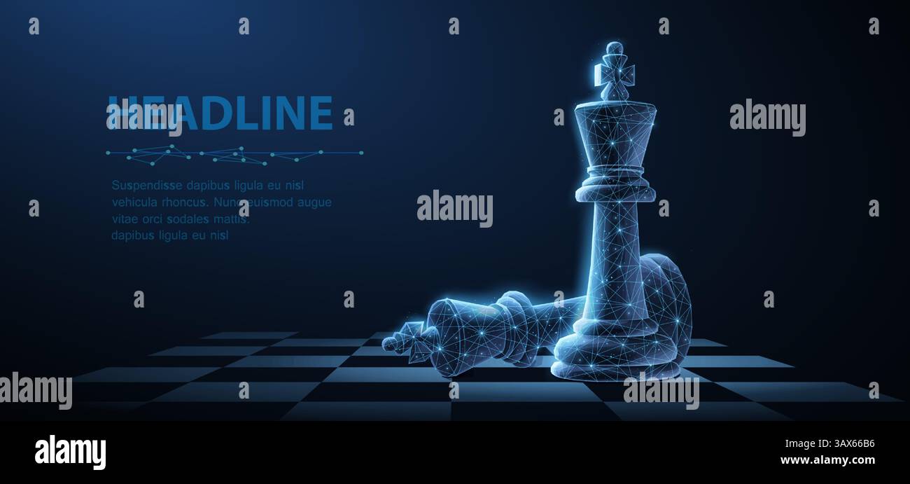 Chess kings. Win in game, AI in chess, chess strategy, digital manager ...