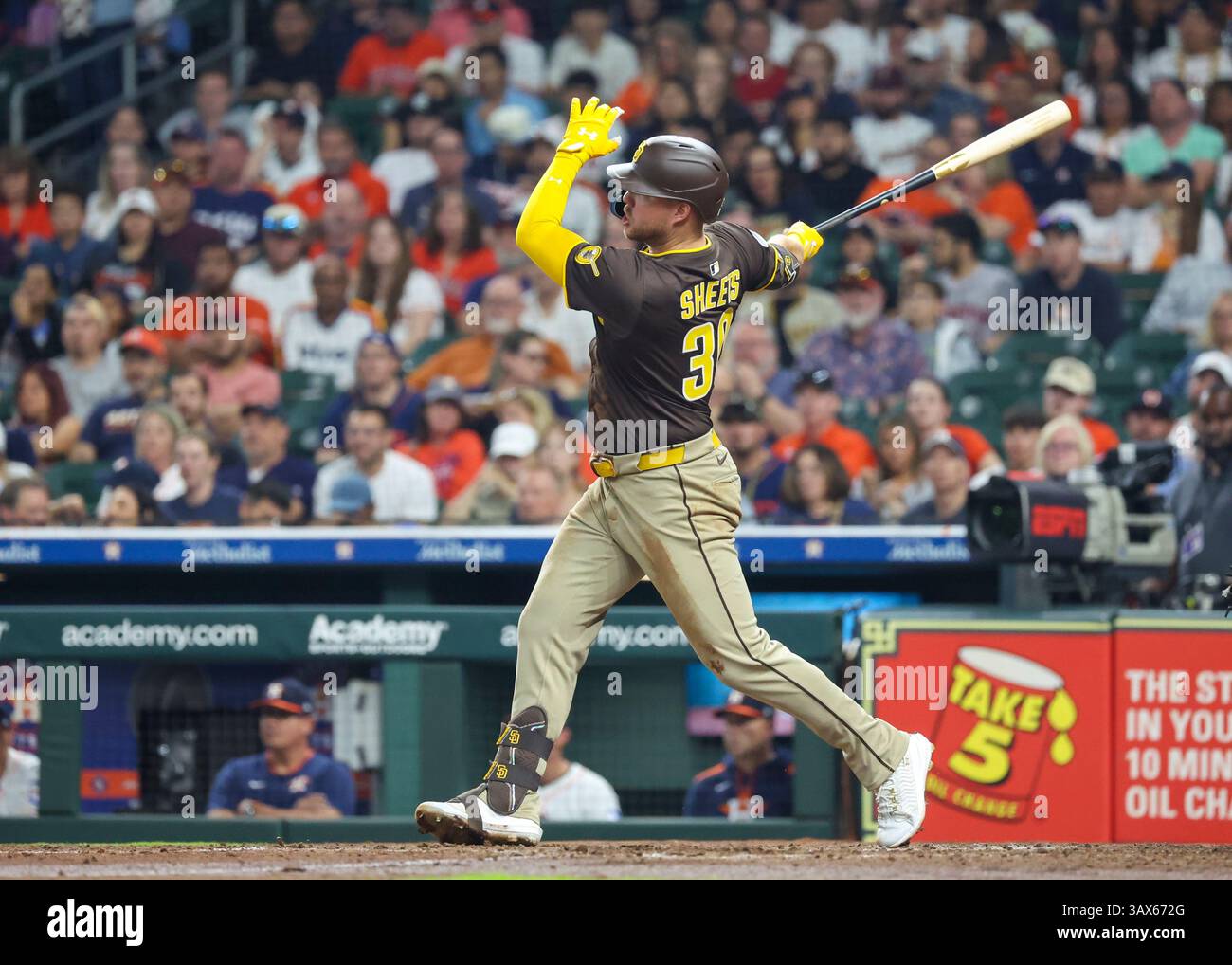 HOUSTON, TX - APRIL 20: San Diego Padres designated hitter Gavin Sheets ...