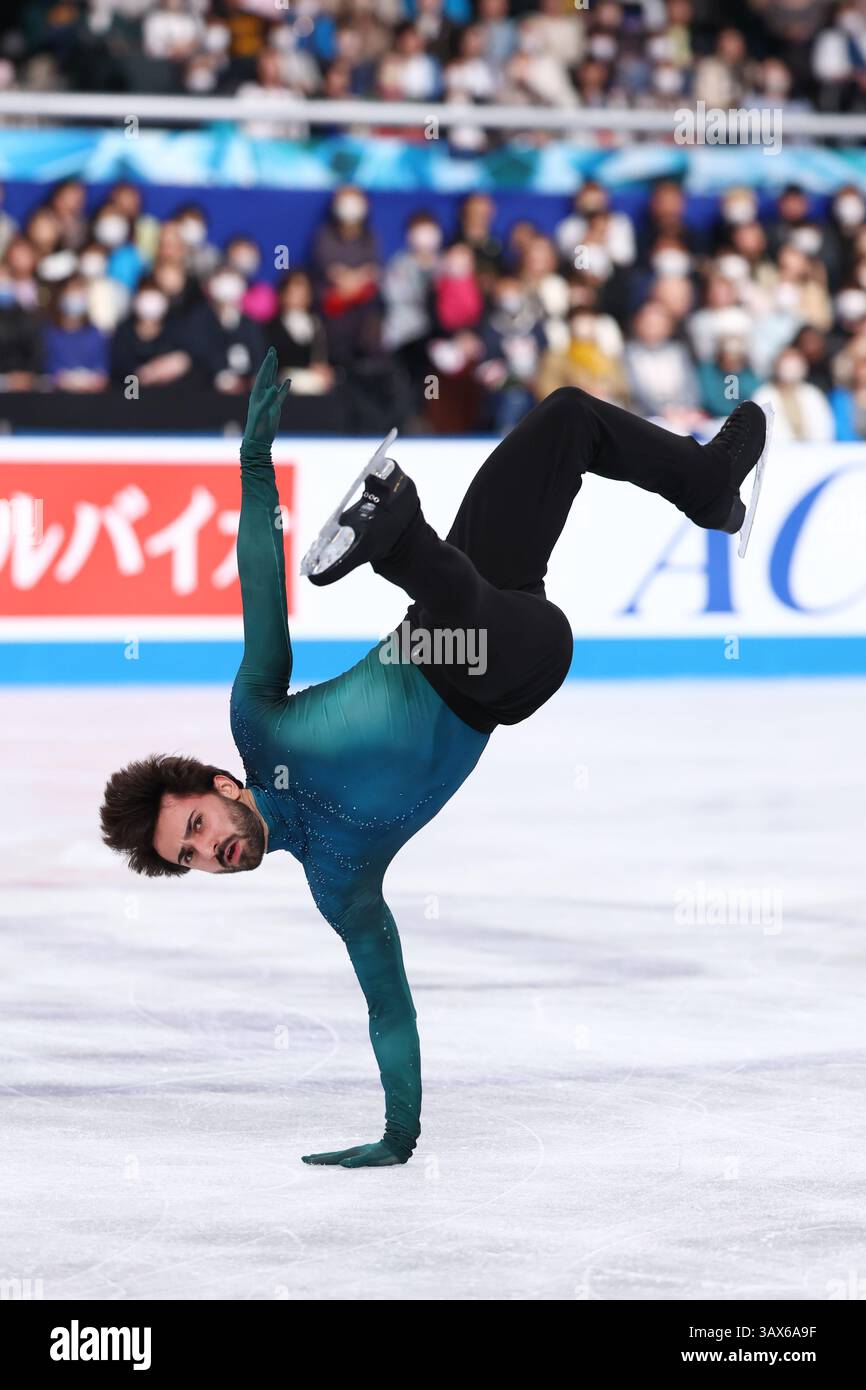 Tokyo, Japan. 18th Apr, 2025. Kevin Aymoz (FRA) Figure Skating : ISU ...