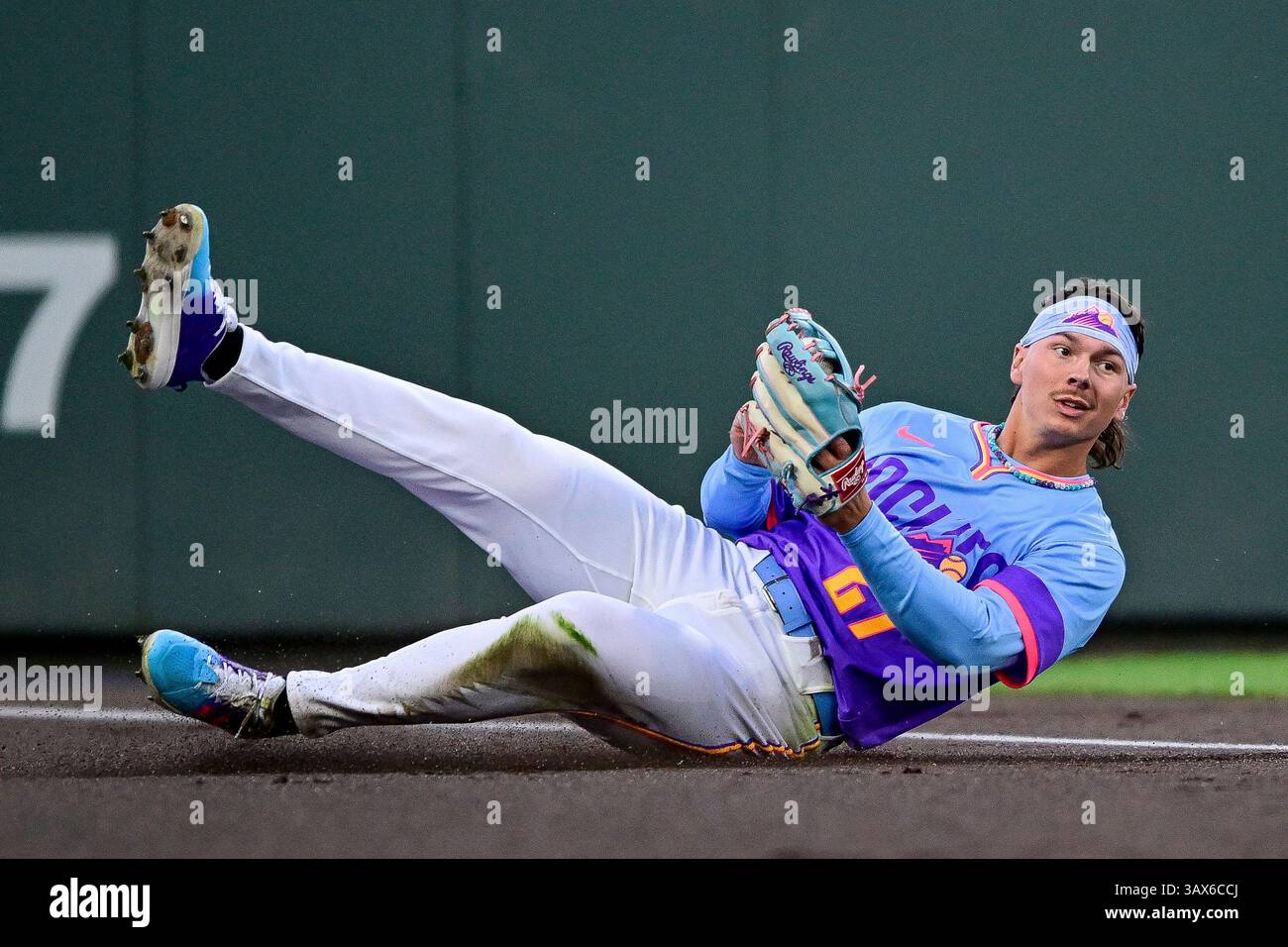 DENVER, CO - APRIL 20: Colorado Rockies outfielder Jordan Beck (27 ...