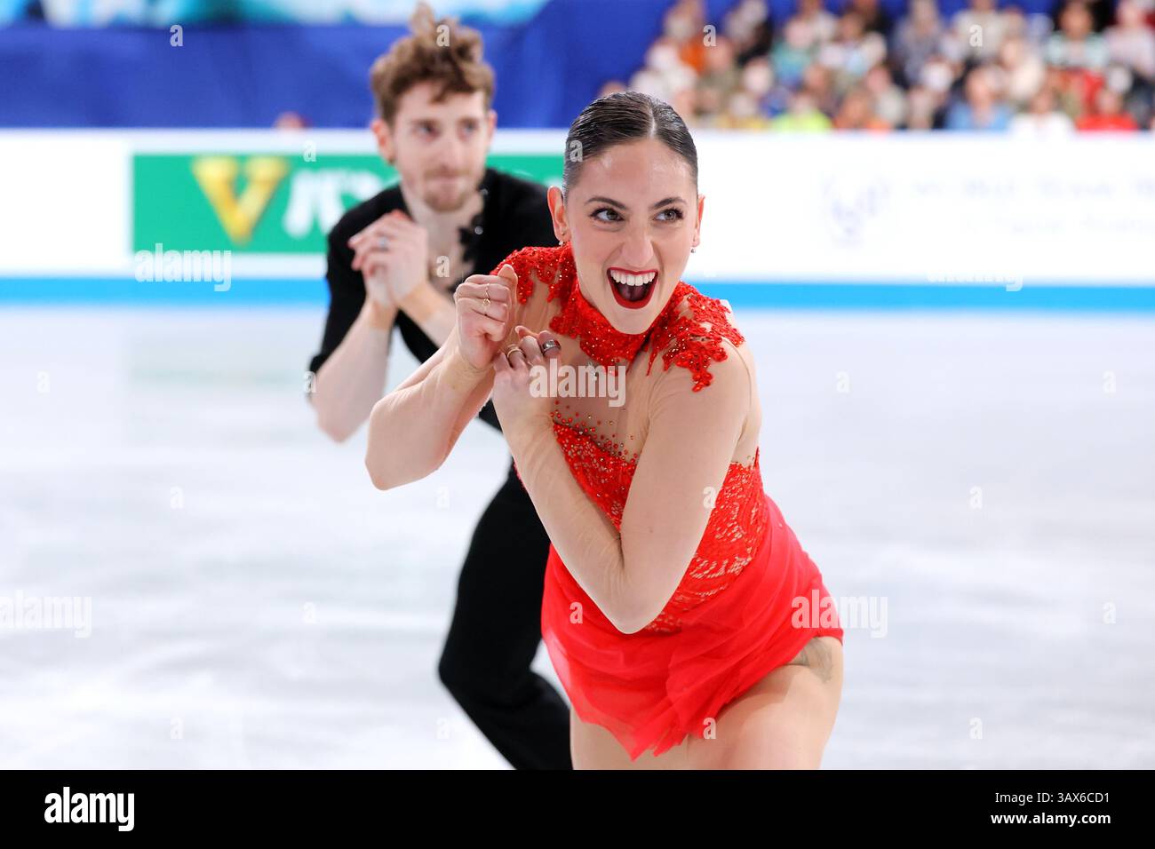 Tokyo, Japan. 18th Apr, 2025. Sara Conti & Niccolo Macii (ITA) Figure ...