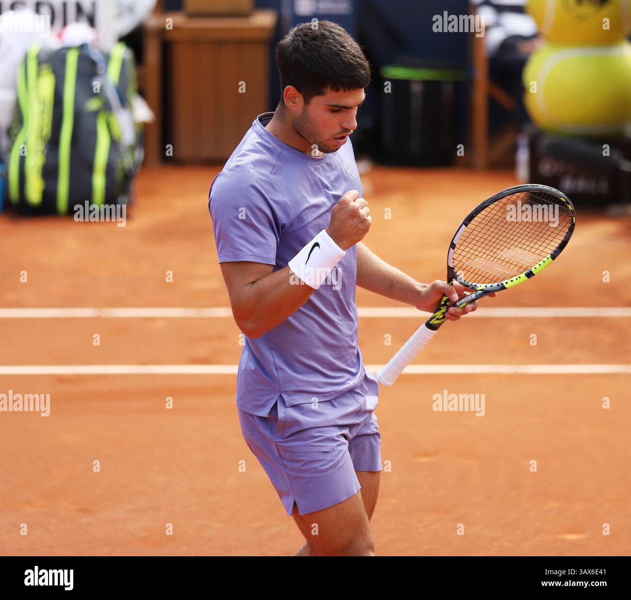 April 20, 2025, Sabadell, Barcelona, Spain: Barcelona Spain 20.04.2025 Carlos Alcaraz (Spain ...