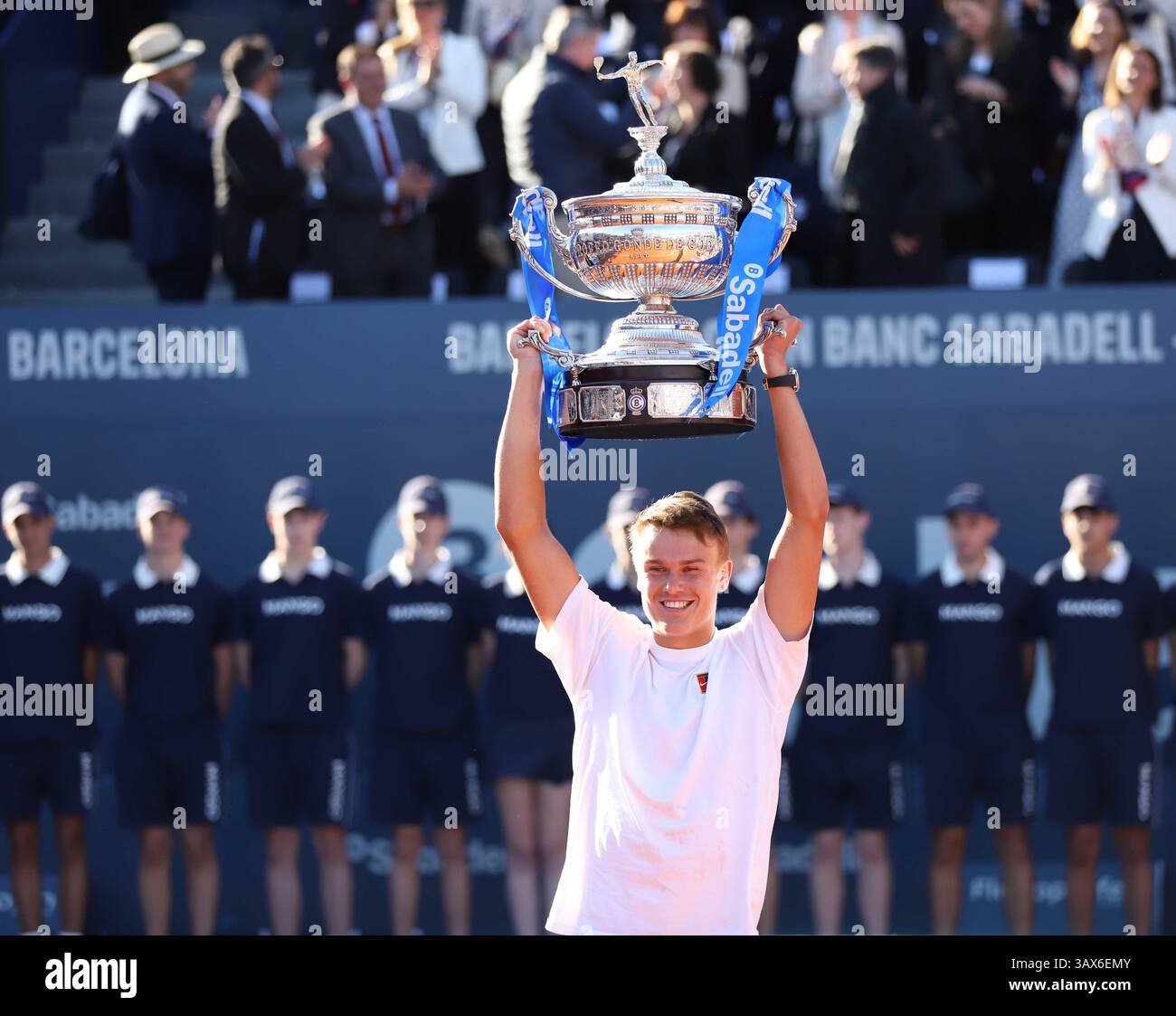 Sabadell, Barcelona, Spain. 20th Apr, 2025. Barcelona Spain 20.04.2025 Holger Rune (Denmark ...