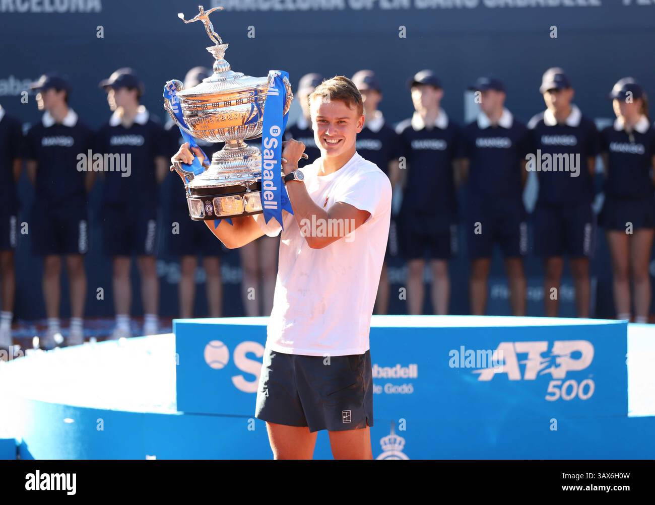 Sabadell, Barcelona, Spain. 20th Apr, 2025. Barcelona Spain 20.04.2025 Holger Rune (Denmark ...