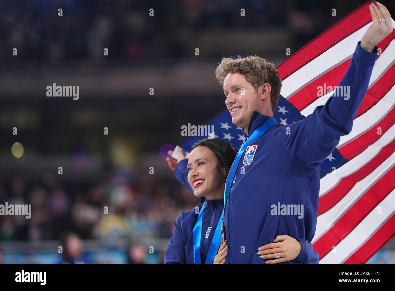 Tokyo, Japan. 19th Apr, 2025. Madison Chock & Evan Bates (USA) Figure ...