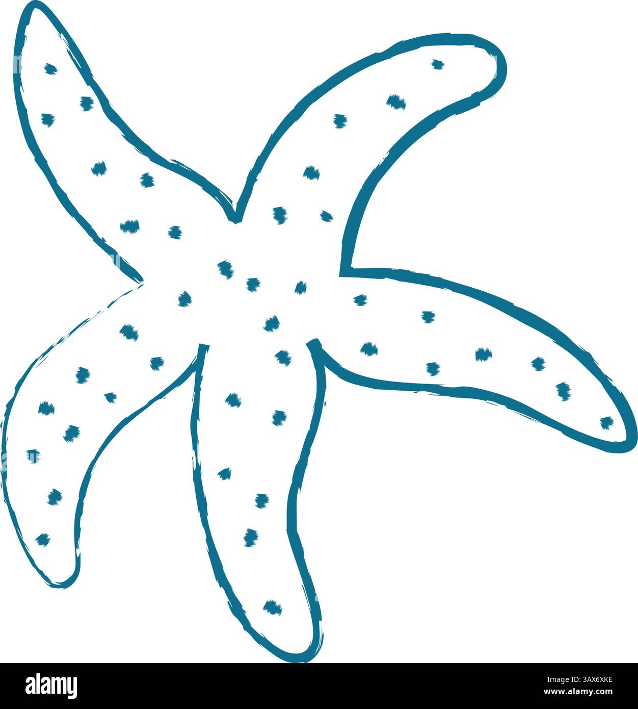 Starfish Silhouette Shape Stock Vector Image & Art - Alamy