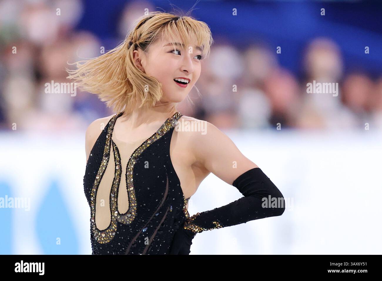 Tokyo, Japan. 19th Apr, 2025. Kaori Sakamoto (JPN) Figure Skating : ISU World Team Trophy in ...