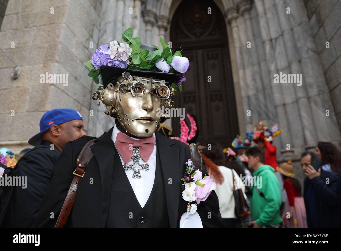 A cosplayer named Critical Mask from New York City attends the annual ...