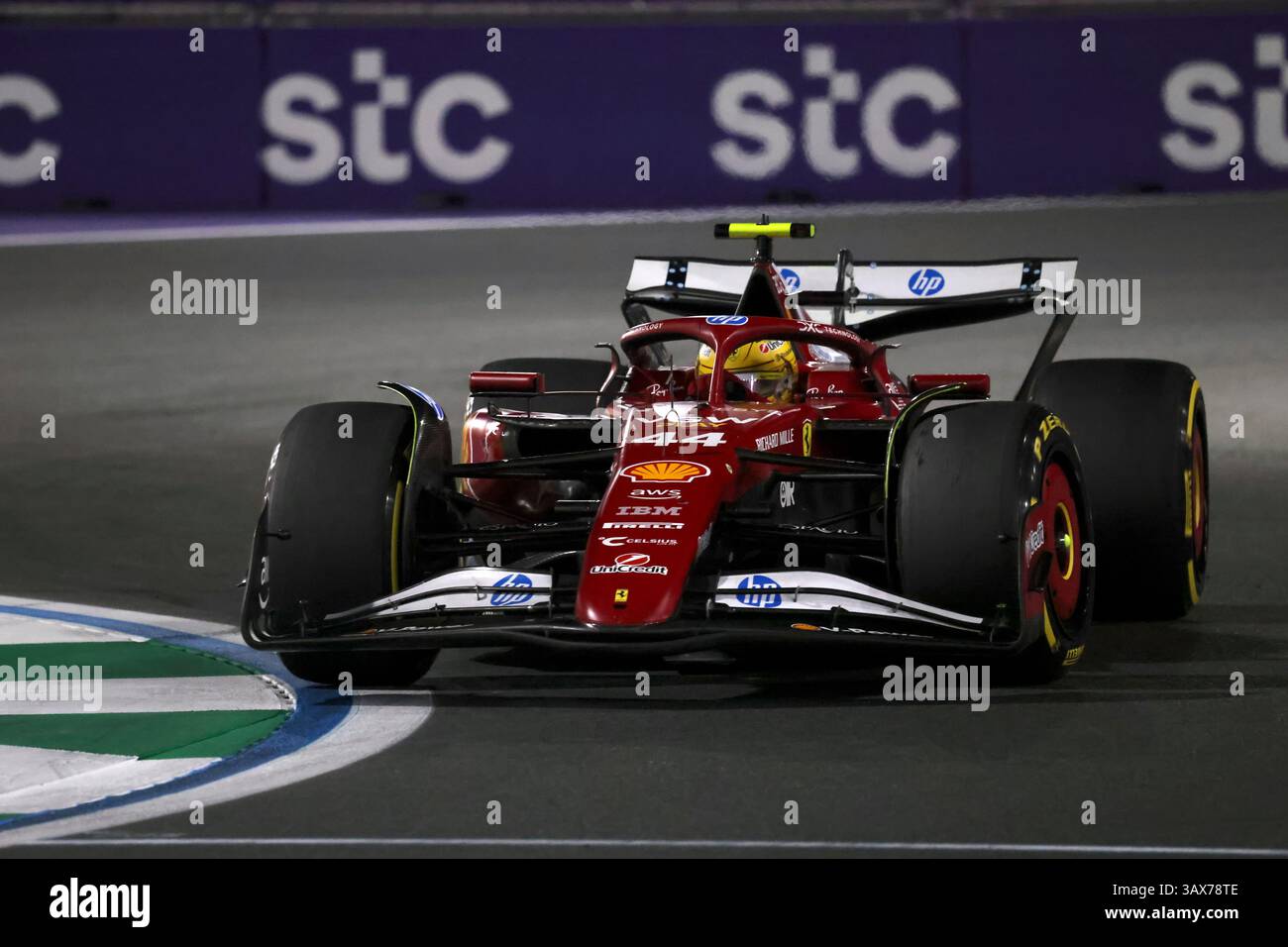 Jeddah, Saudi Arabia. 20th Apr, 2025. Ferrari's driver Lewis Hamilton ...