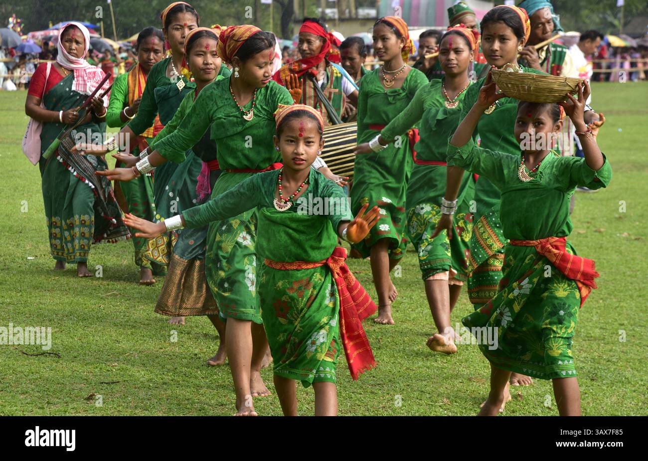April 20, 2025, Guwahati, Guwahati, India: Sarania Kachari tribes ...