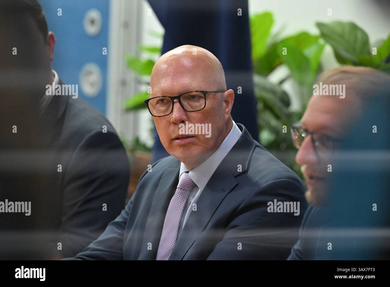 Melbourne, Australia. 21st Apr, 2025. Leader of the Opposition Peter ...