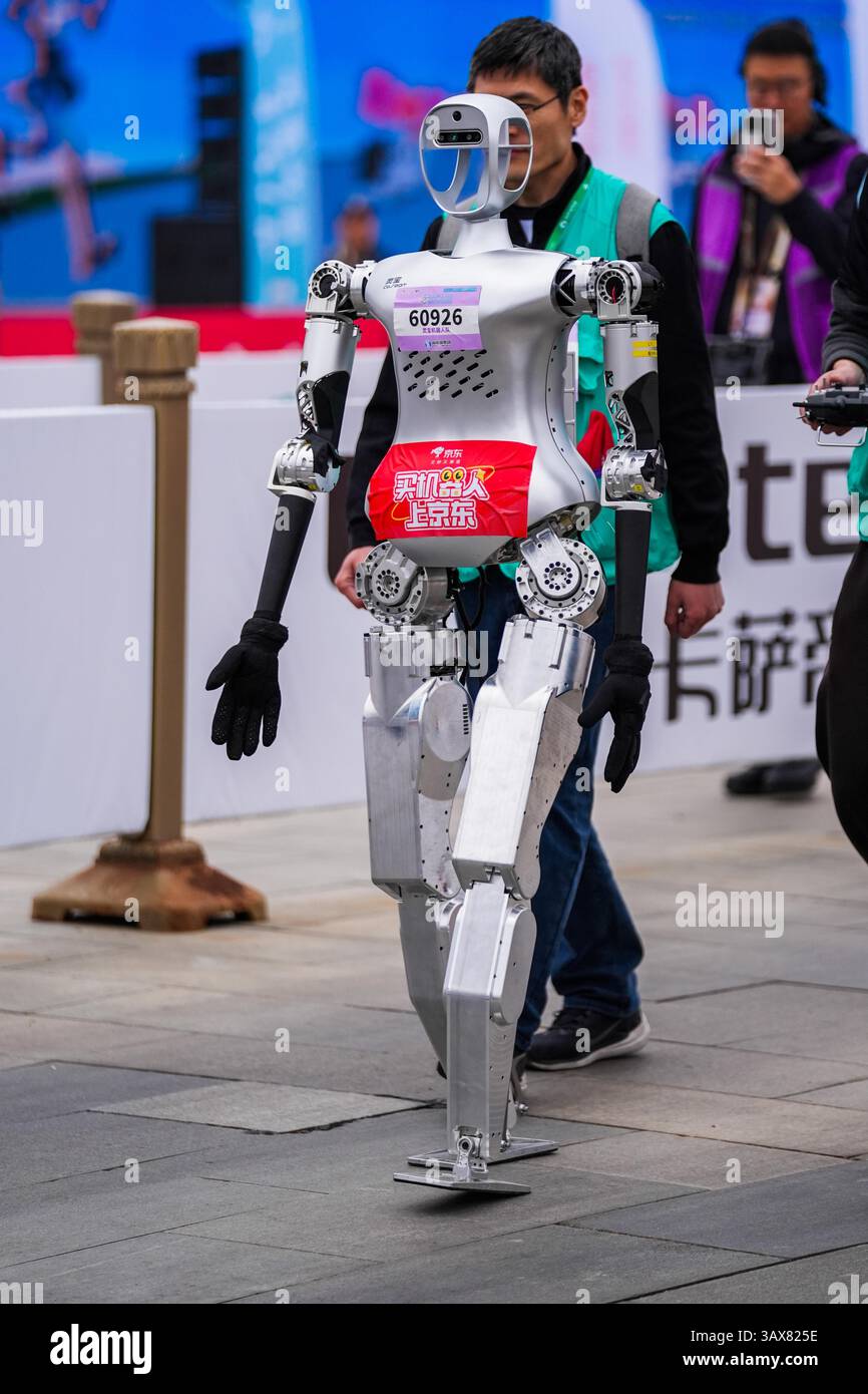 The world's first humanoid robot half-marathon kicks off in Beijing ...