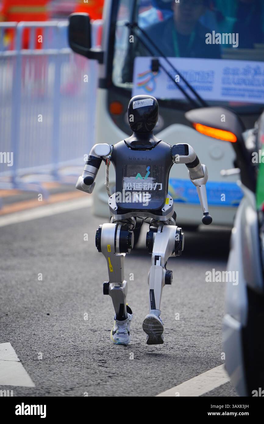The world's first humanoid robot half-marathon kicks off in Beijing ...