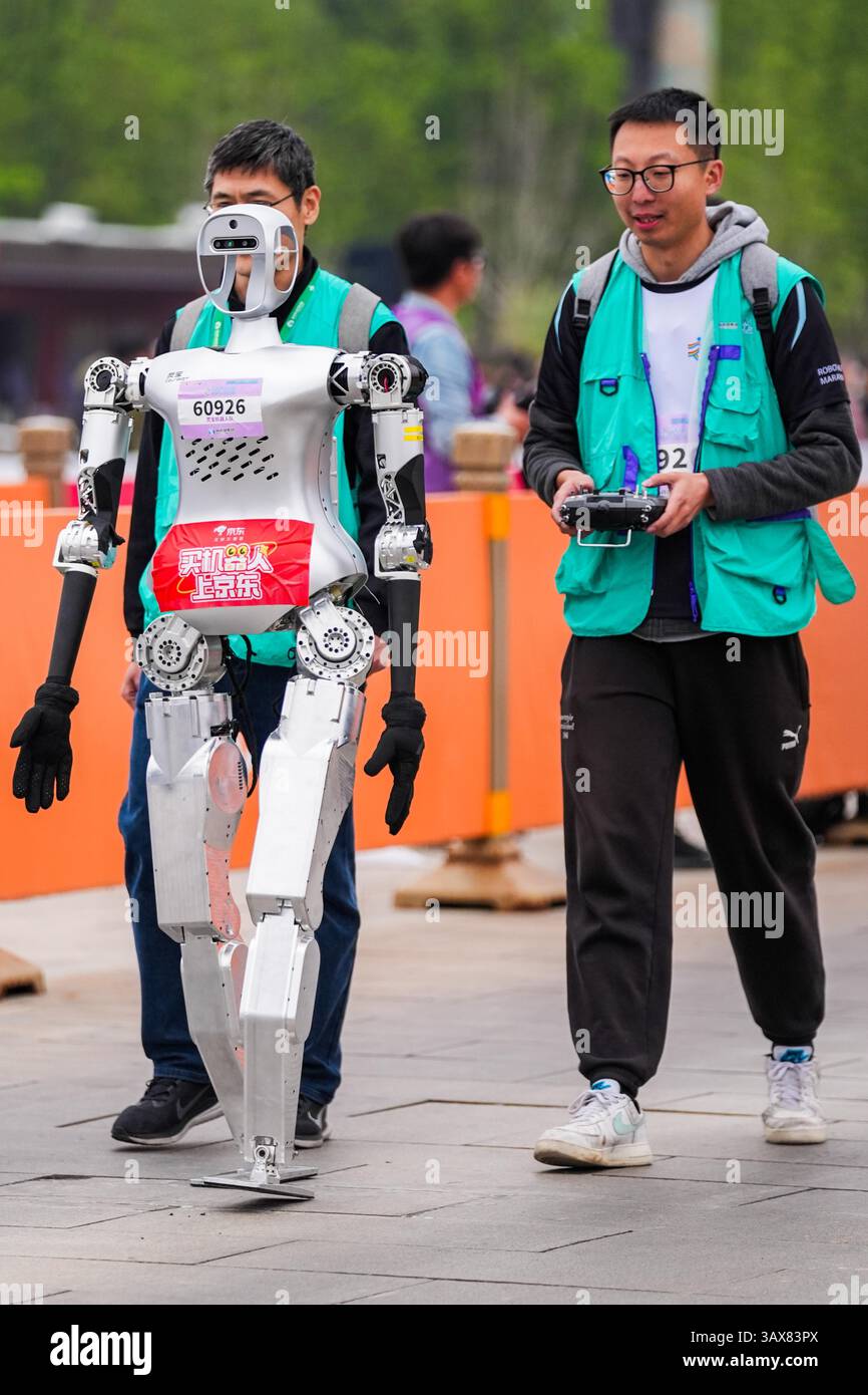 The world's first humanoid robot half-marathon kicks off in Beijing ...