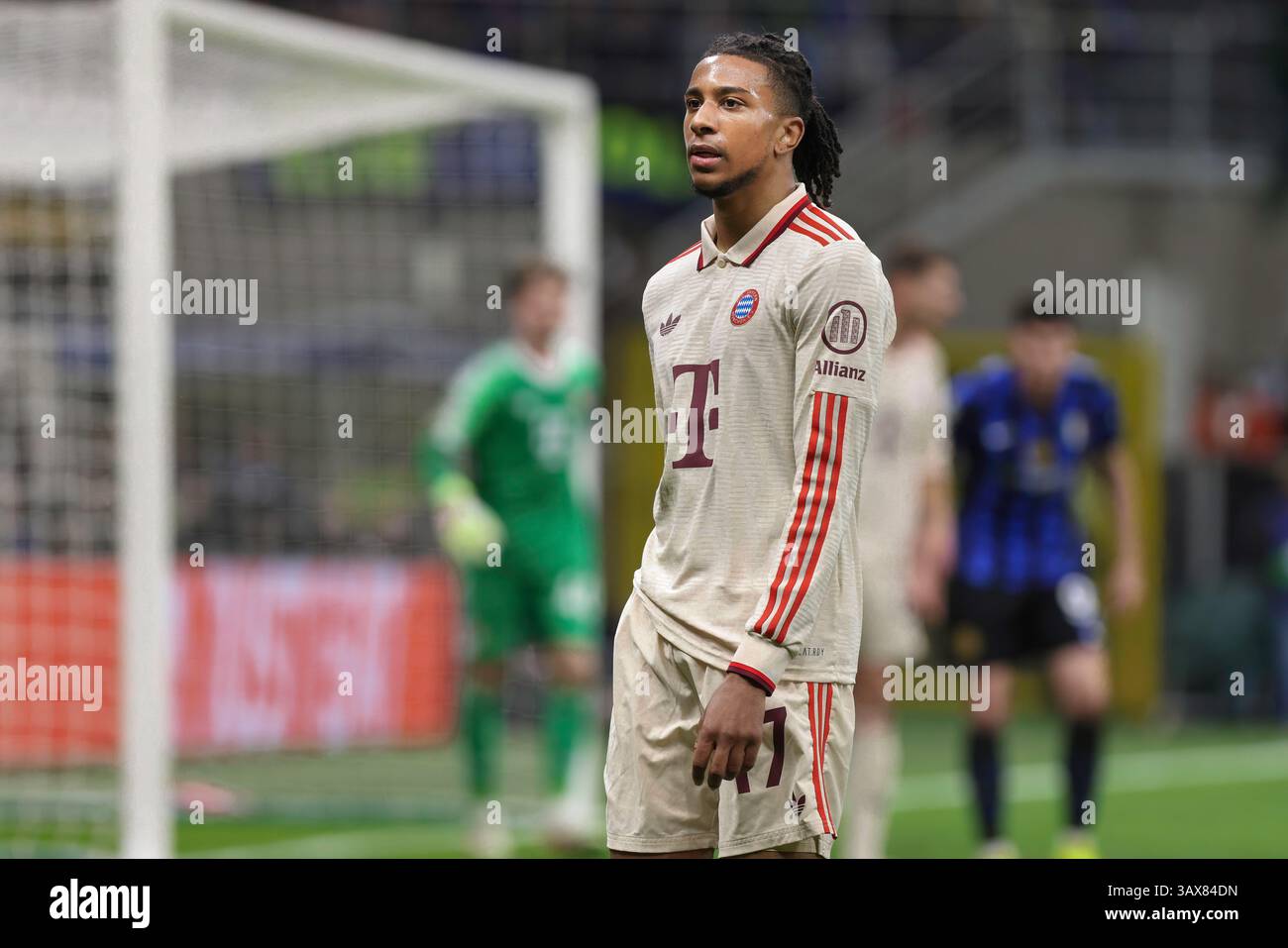Milan, Italy. 18th Apr, 2025. Italy, Milan, 2025 04 16: Michael Olise ...