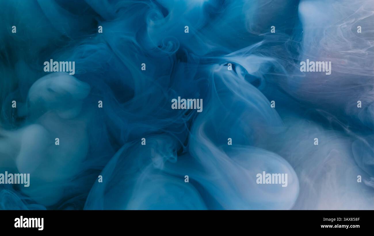 Mist background. Abstract paint. Defocused blue colorful ethereal cloud ...