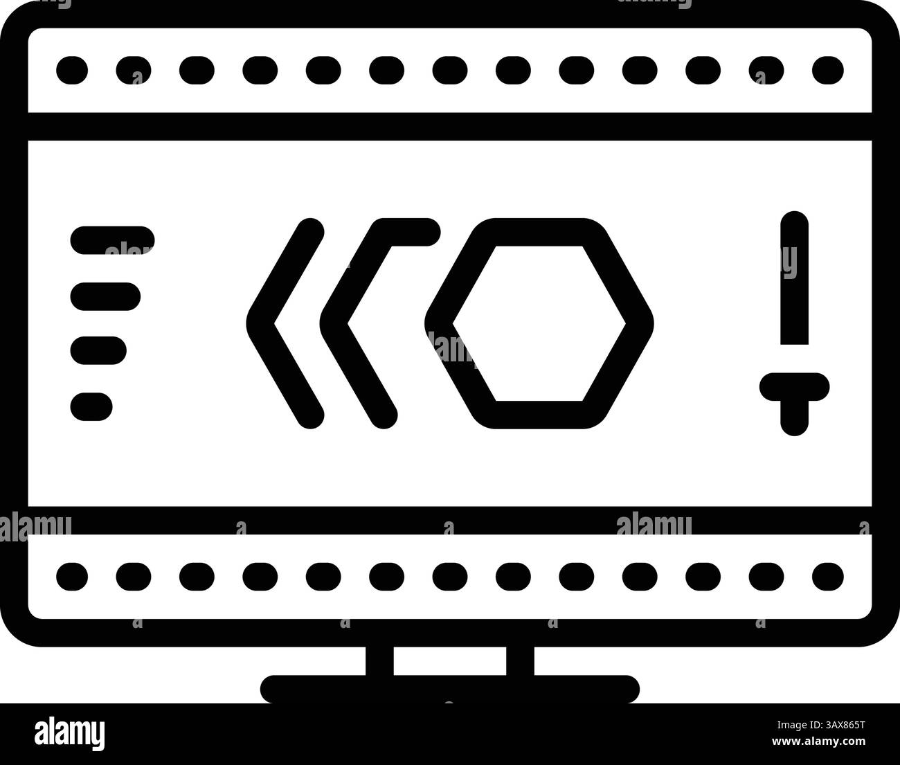 Icon animation website Black and White Stock Photos & Images - Alamy