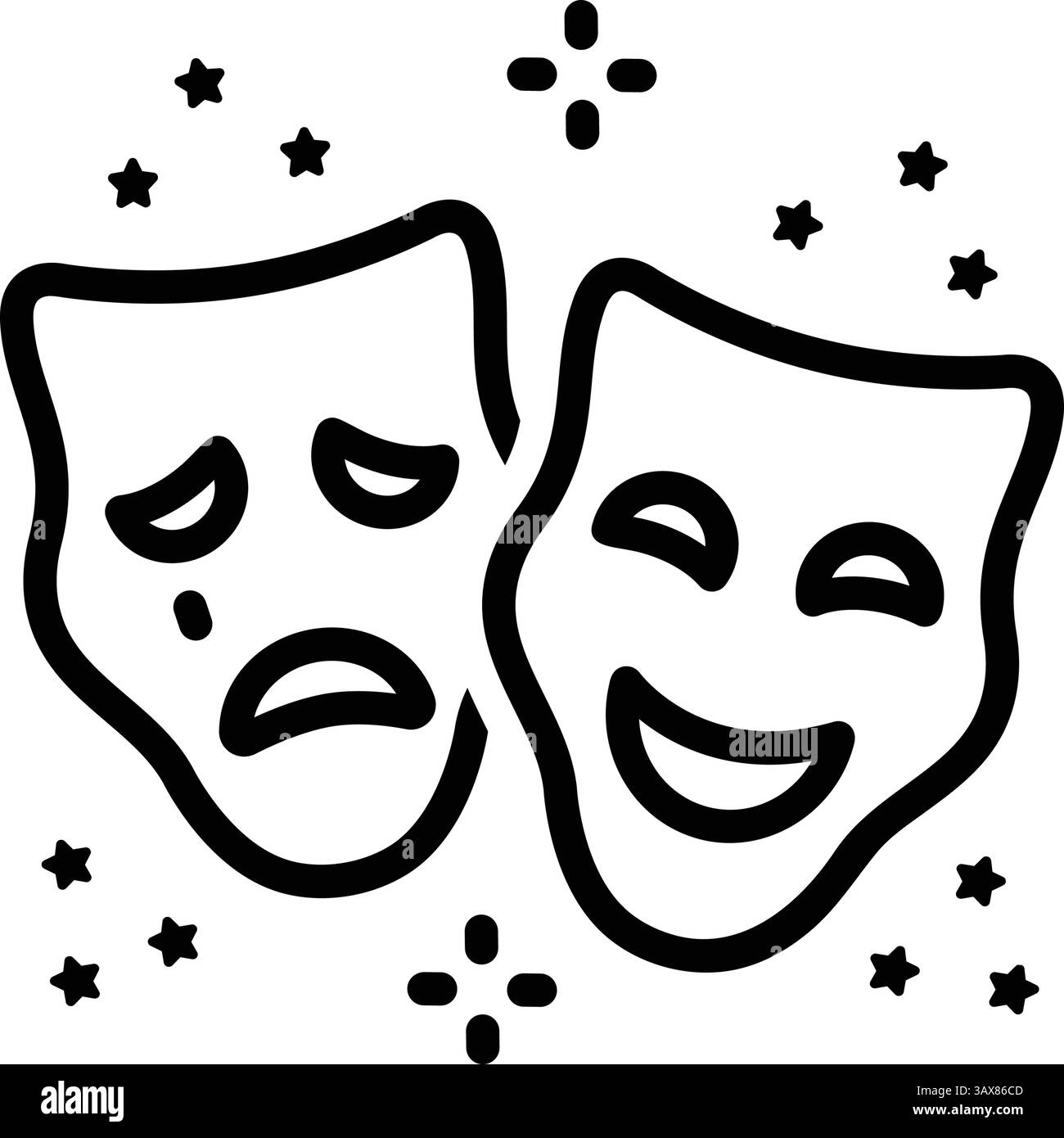 Icon for theater mask, theater Stock Vector Image & Art - Alamy