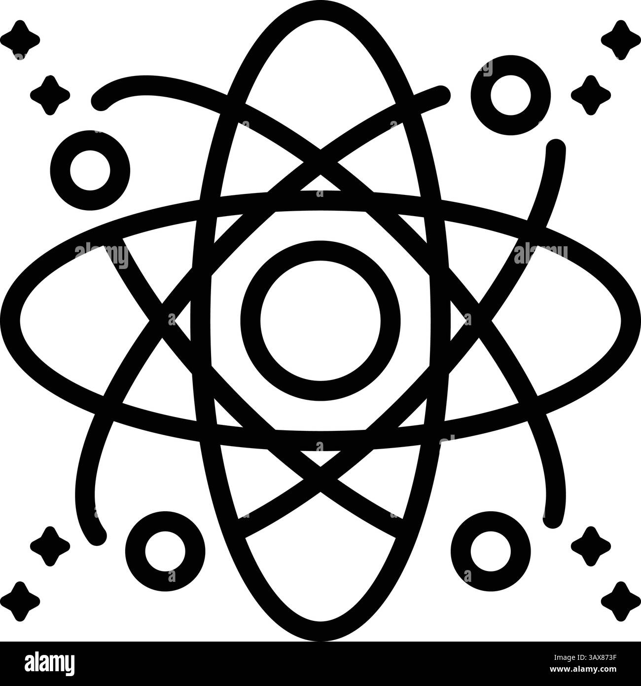 Satellite orbit path Stock Vector Images - Alamy