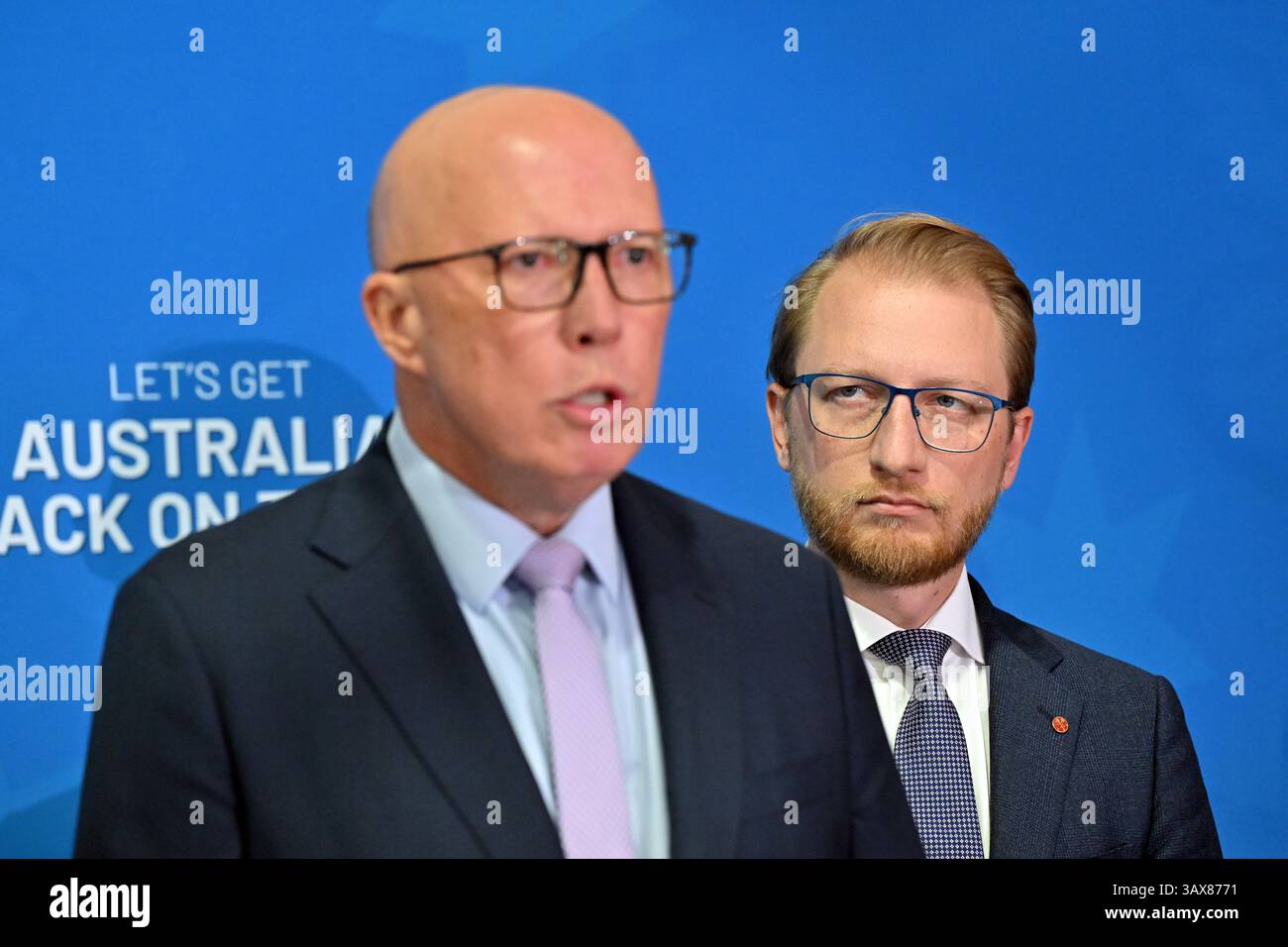 Leader of the Opposition Peter Dutton and Shadow Minister for Home ...