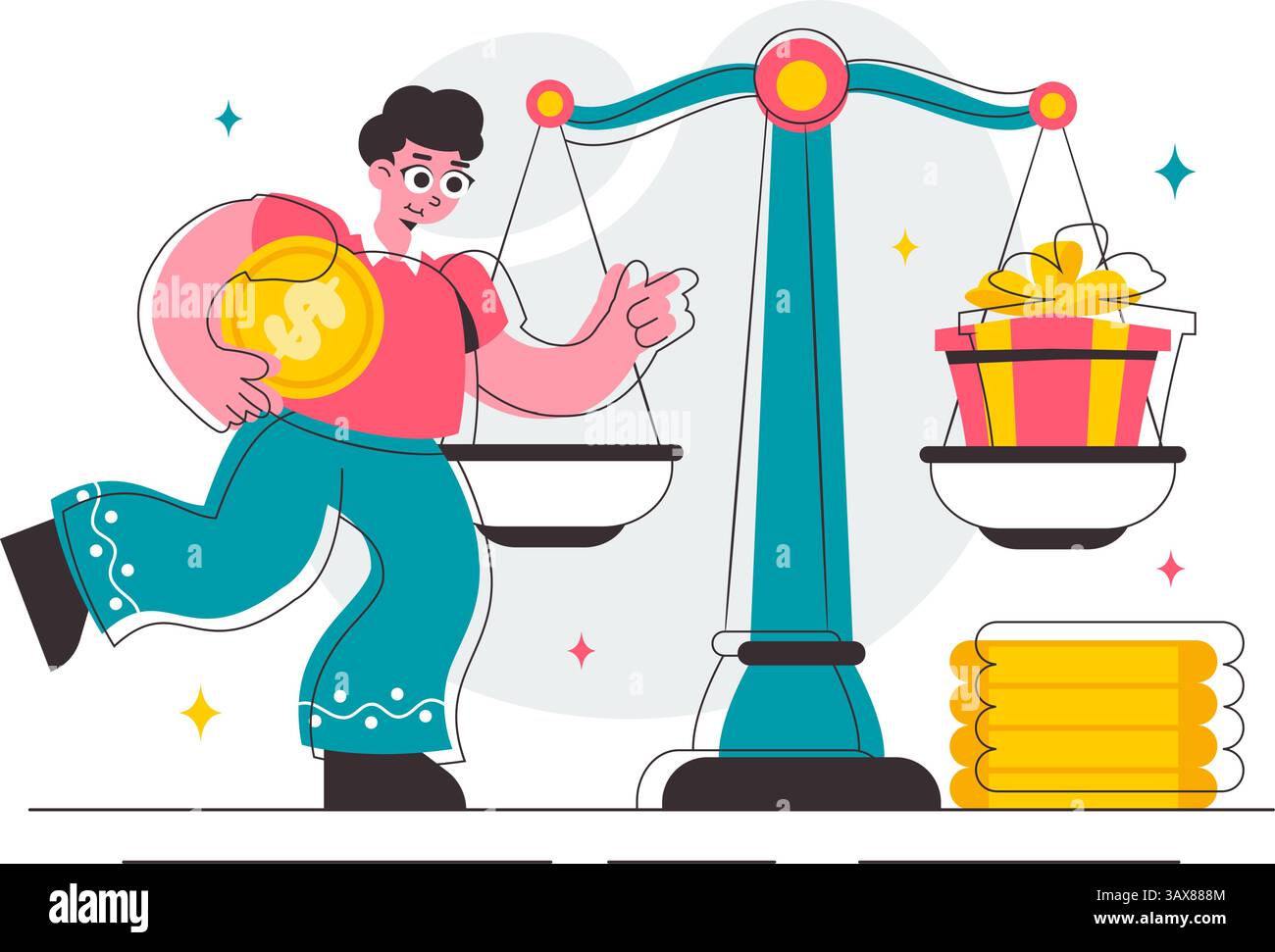 Illustration of Comparing Prices and Inflation in the Economy ...