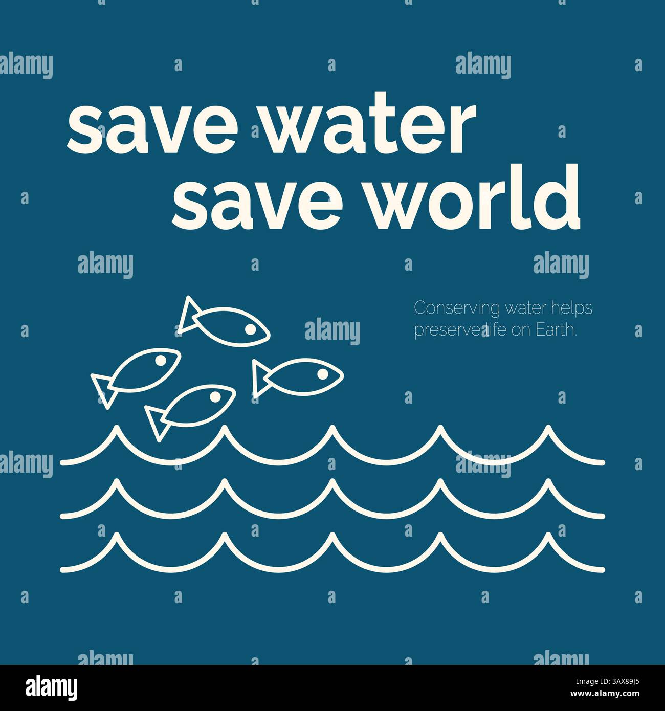 Water Conservation and Environmental Protection Vector Illustration ...