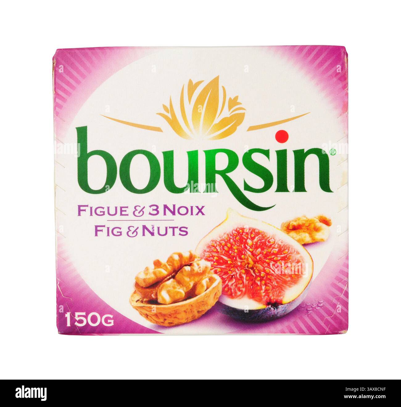 Boursin fig and nut flavour full fat soft creamy cheese in a 150g pack ...