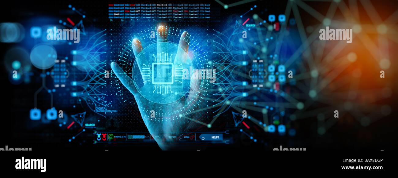 Artificial intelligence (AI) with machine deep learning and data mining and another modern ...