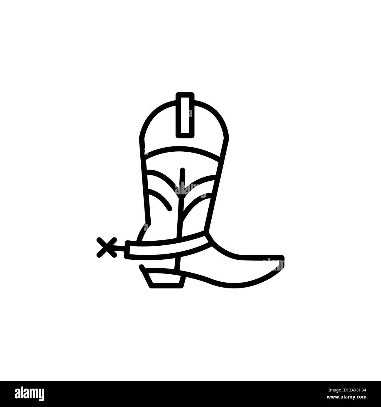 Cowboy boot icon Stock Vector Image & Art - Alamy