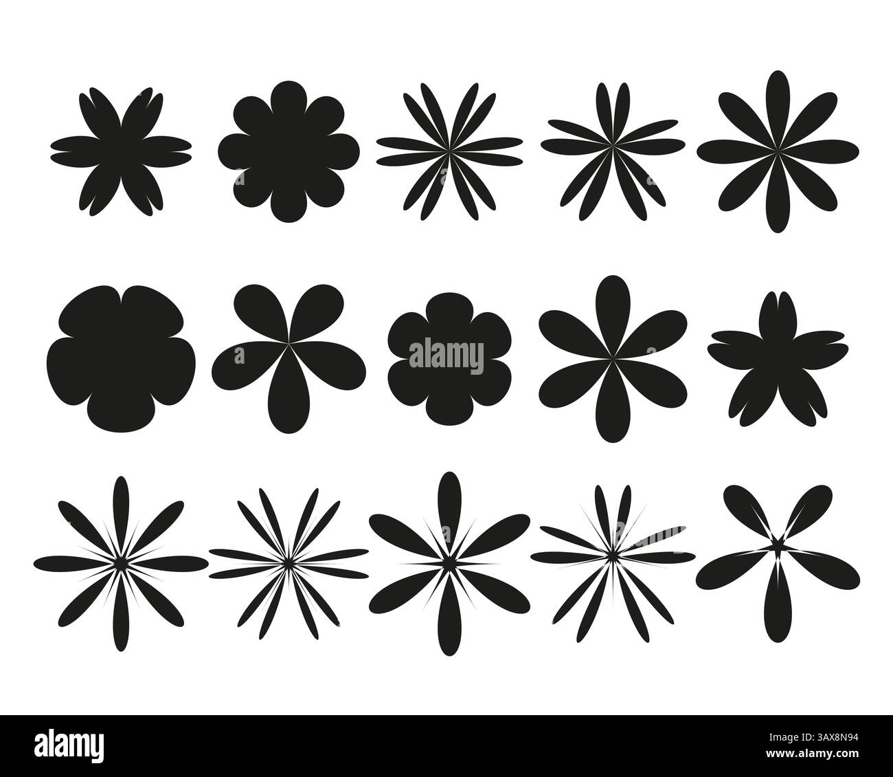 Geometric shape set Stock Vector Images - Alamy