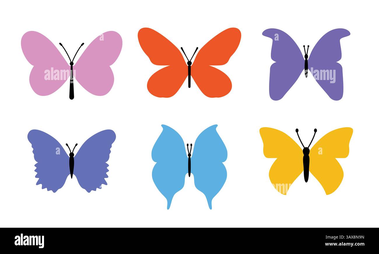 Butterfly insect color vector hi-res stock photography and images - Alamy