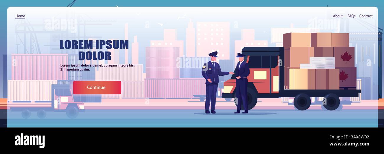 Customs officers trade war tariffs war Canada USA cargo inspection ...