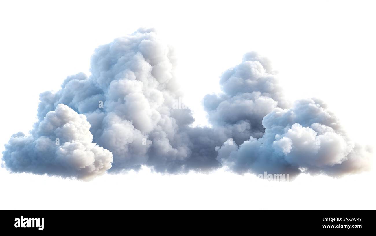 3D Realistic Cumulus Cloud Formation Stock Photo - Alamy