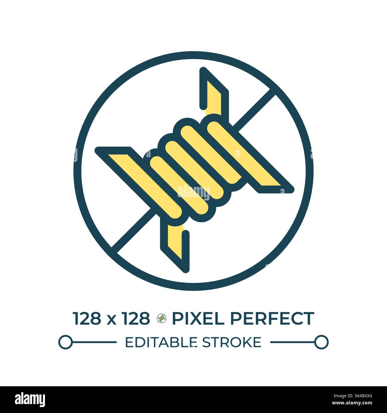 Freedom from torture and degrading treatment pixel perfect line color icon Stock Vector Image ...