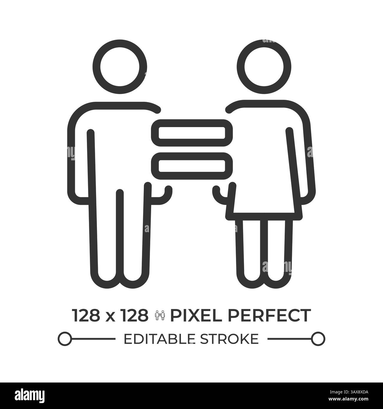 Right to equality pixel perfect line icon Stock Vector Image & Art - Alamy