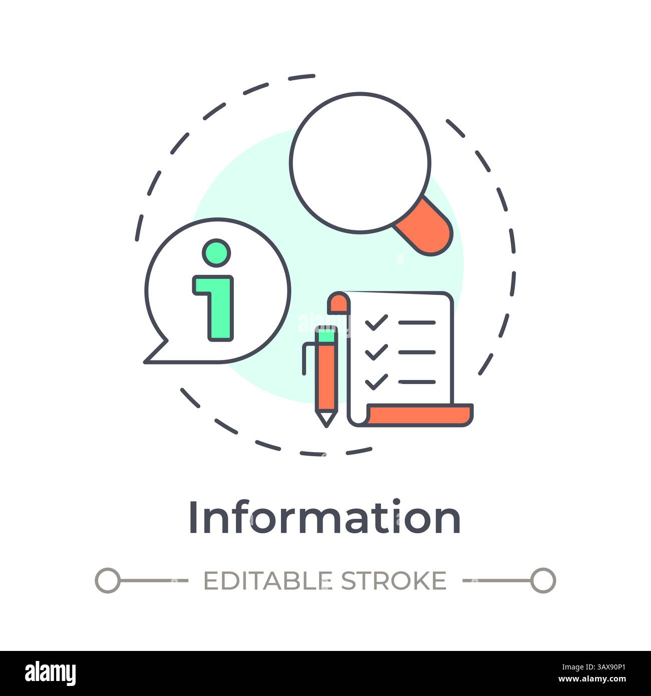 Information multi color concept icon Stock Vector Image & Art - Alamy