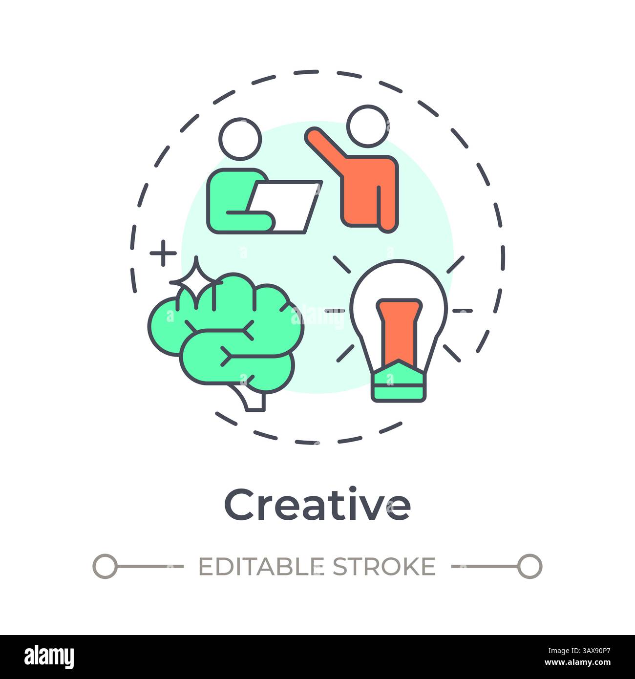 Creative multi color concept icon Stock Vector Image & Art - Alamy