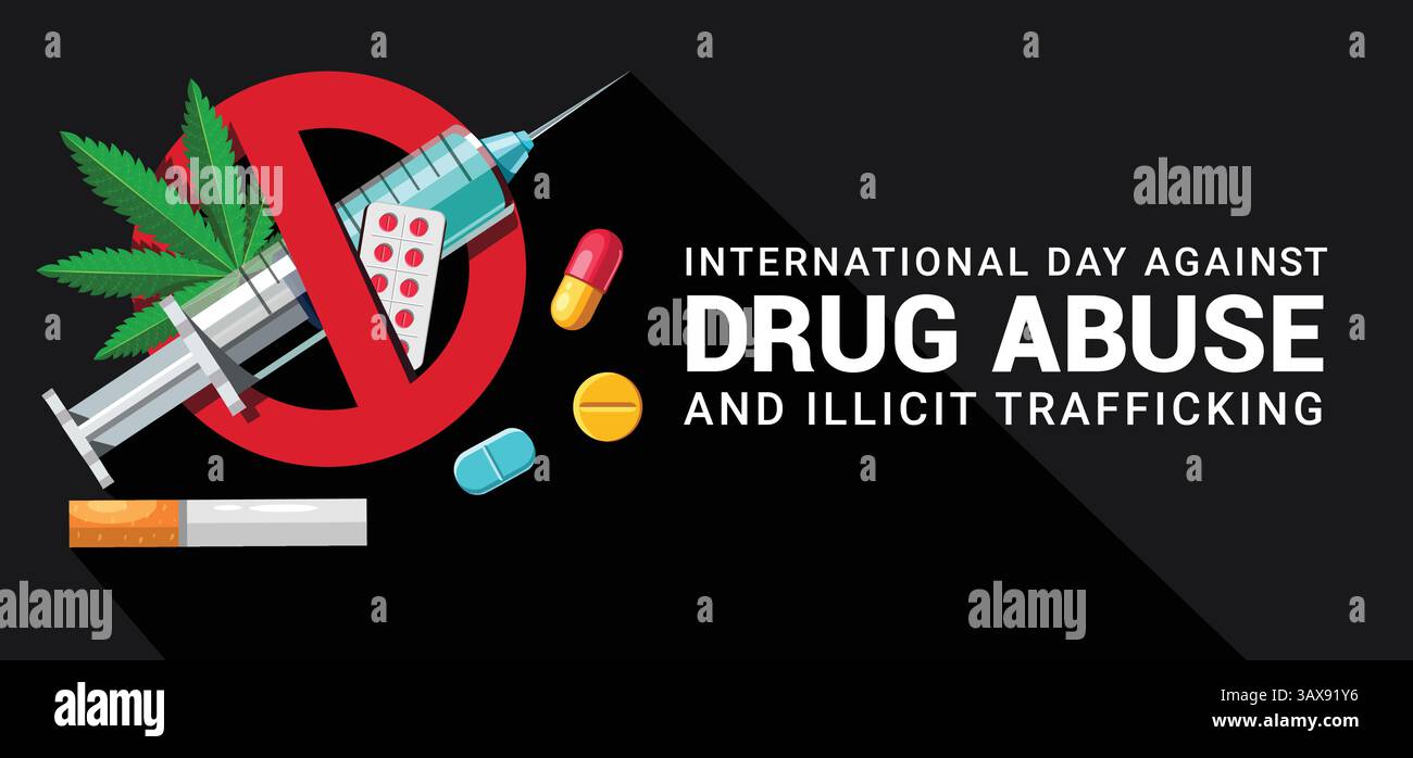 International day stop drug campaign clipart. Anti drugs abuse clip art ...
