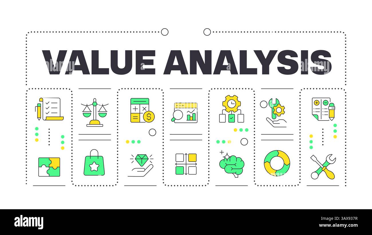 Value analysis word concept isolated on white Stock Vector Image & Art ...