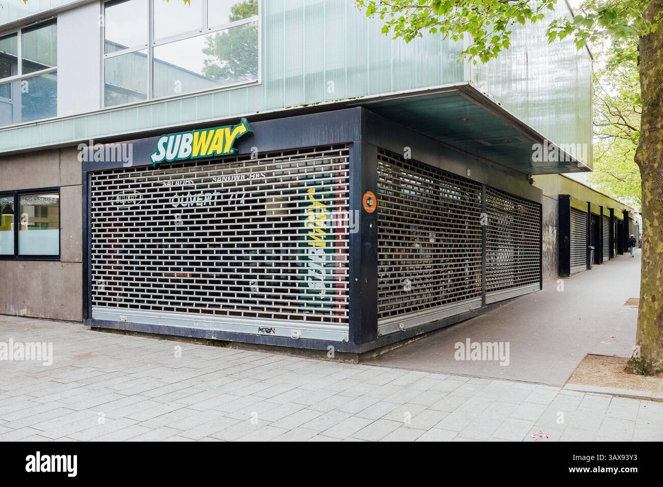 Rennes, France. 20th Apr, 2025. The subway in the Villejean district of ...