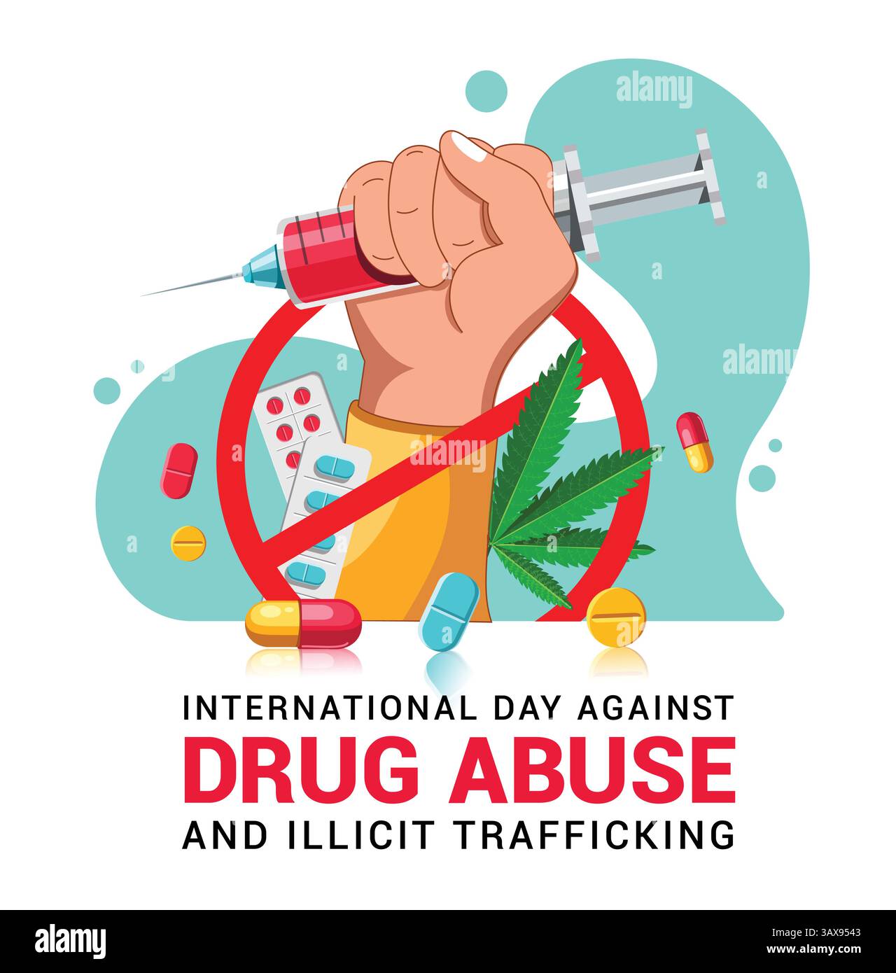 Drug abuse international day poster clipart. Anti drugs campaign clip ...