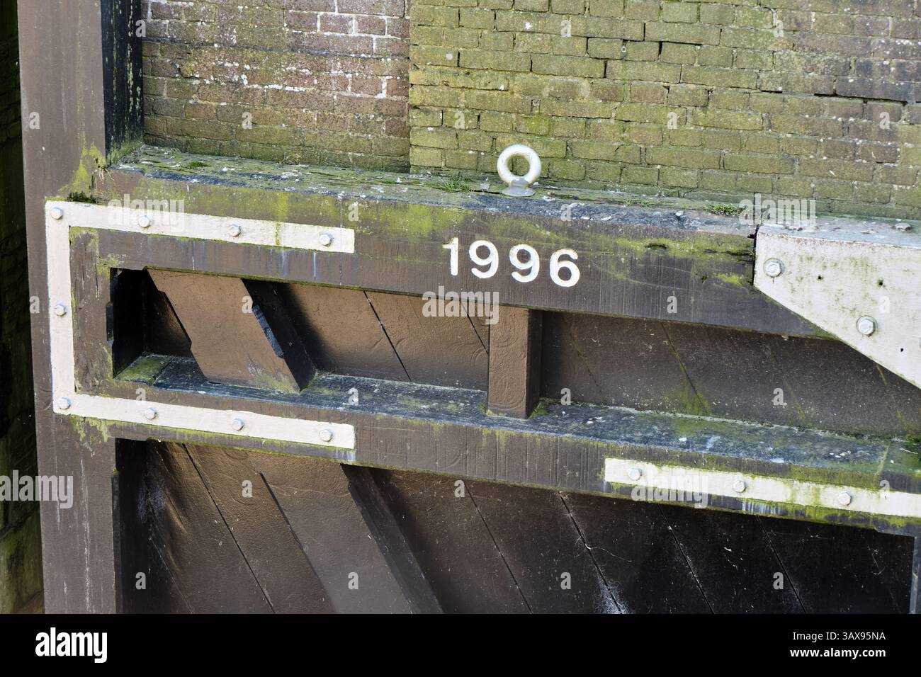March 7, 2025 - Dokkumer Nieuwzijlen-Netherlands: Historic lock door ...
