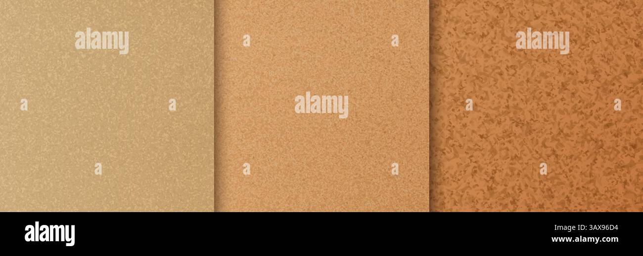 Cork texture background set, seamless pattern tiles. Natural wood ...